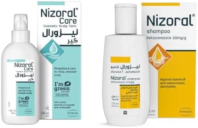 Nizoral Anti-Dandruff Shampoo 100ml and Nizoral Scalp Tonic Protection ...