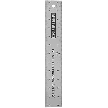 Stainless Steel Center Finding Ruler. Ideal for Woodworking, Metal Work ...