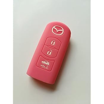 Amazon.com: Ezzy Auto Black and Hot Pink Silicone Rubber Key Fob Case ...