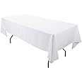 Amazon.com: E-TEX 60 x 102-Inch Rectangular Tablecloth, 100% Polyester ...