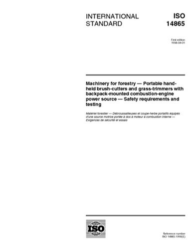 Buy ISO 14865:1998, Machinery for forestry - Portable hand-held brush ...