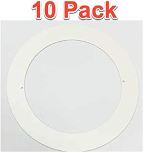 Hi-Bright - 10 Pack Goof Ring for 4" Round Slim Panel, White Finish, OD ...