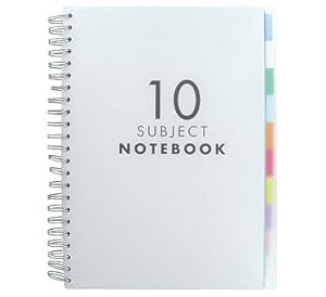 Amazon.com : Paperchase A4 10 subject divider notebook : Office Products