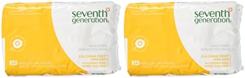 Seventh Generation Maxi Pads, Regular - 24 ct - 2 pk price in Saudi ...