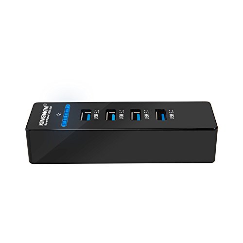 Kingwin 4 Port Portable USB 3.0 SuperSpeed Hub Compatible with USB 2.0 ...