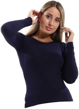سعر Cottonil Women's Cottovega Navy Blue Basic Round Neck Undershirt (XL) فى مصر | بواسطة امازون ...