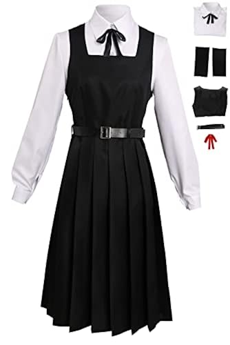 Wolancy Mitaka Asa Cosplay Chainsaw Man Costume Asa Dress Uniform Shirt ...
