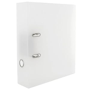 Paperchase A4 white frosted lever arch file: Amazon.co.uk: Office Products
