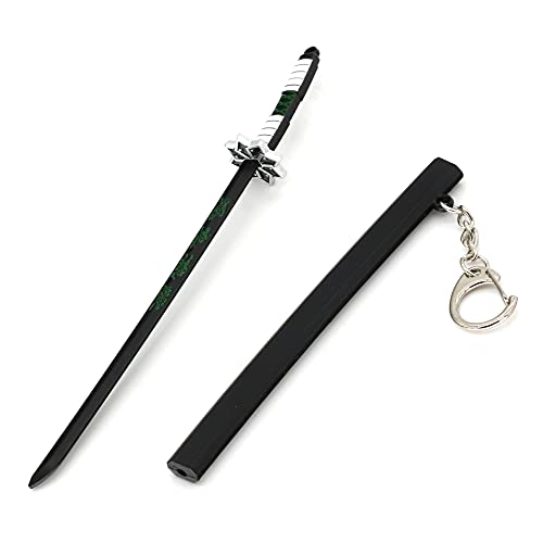 Demon Slayer Shinazugawa Sanemi Sword with Scabbard Keychain, Wind ...