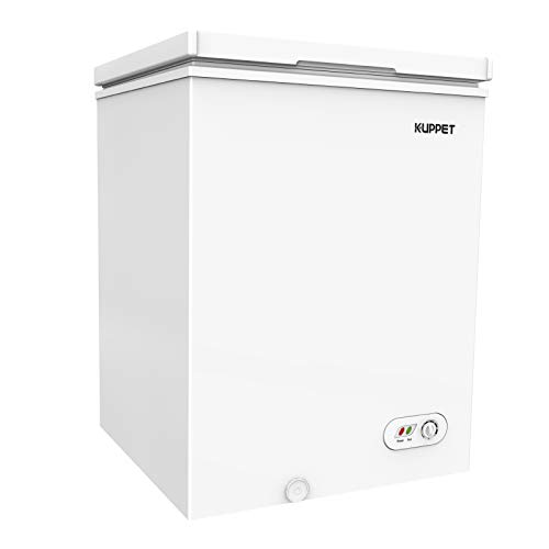 KUPPET 3.5 Cu Ft Compact Chest Freezer, with Flip-up Lid, with ...