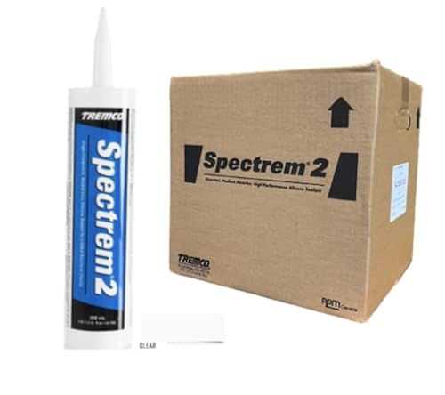 Tremco Spectrem 2 Clear Single-Component, Neutral-Cure Silicone Sealant ...