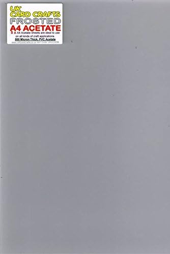 A4 Frosted Acetate 500 Micron x 5 Sheets - UKCC0239: Amazon.co.uk ...
