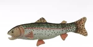Amazon.com: EIGELIU 10" Rainbow Trout Fish Plush Stuffed Animal Toy by ...