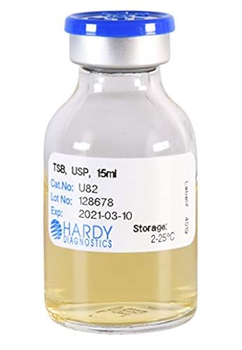 Tryptic Soy Broth (TSB), USP, 15ml Fill in a 20ml Vial with Needle-Port ...