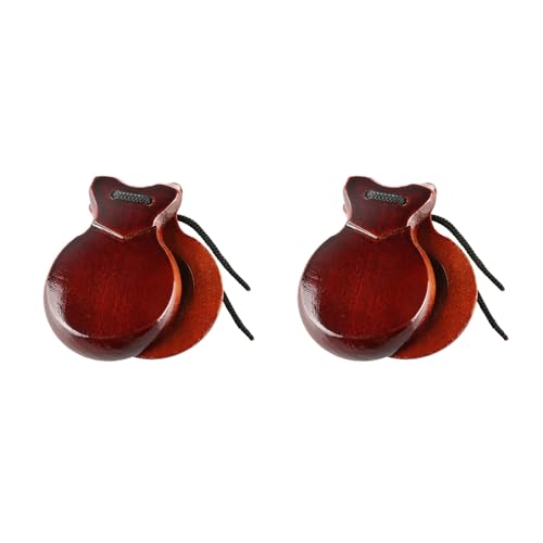 1 Pair Spanish Castanets with String, Traditional Spanish Flamenco ...