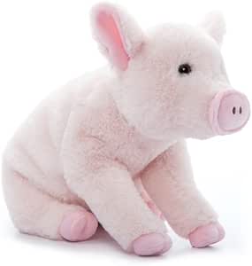 Amazon.com: The Petting Zoo Pig Stuffed Animal Plushie, Gifts for Kids ...