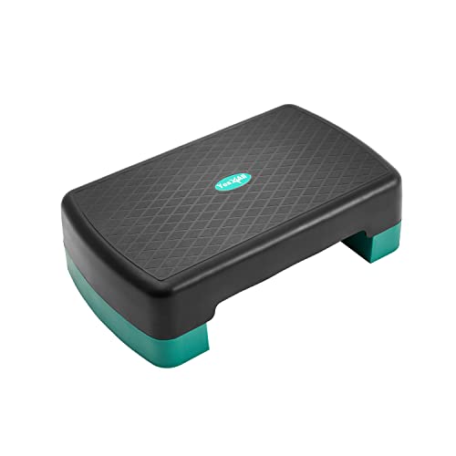 Yes4All Aerobic Exercise Step Platform with Adjustable Risers for Home ...