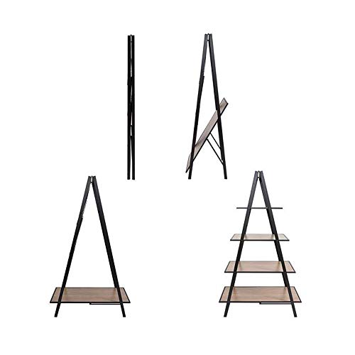 Origami Fully assembled 4 tier Foldable Decorative Rack, A Frame Wooden ...