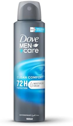 Dove Antiperspirant Deodorant Body Spray, Clean Comfort, Triple Defense ...