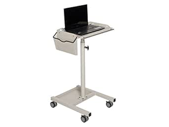 Amazon.com: Laptop Rolling Cart Mobile Workstation (Beige): Industrial ...
