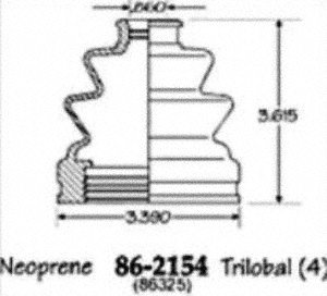 Empi 86-2154D CV Boot Kit - Want It All