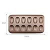 CGGYYZ 2 Pack Madeleine Pans for Baking, 12 Cavity Heavy Duty Shell ...
