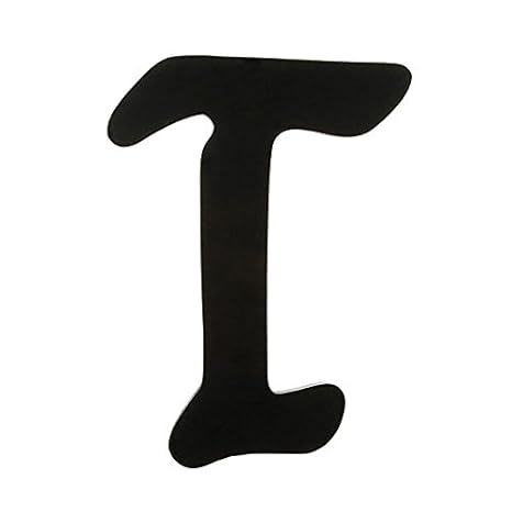 RetailSource 9189-Tx48 Craft Letra T de madera negra de 9 pulgadas (48 ...