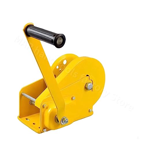 Heavy Duty Winches for Trailers 1200Lb Hand Crank Self-Locking Manual ...