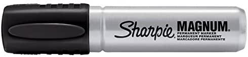 Sharpie MAGNUM Permanent Marker Jumbo Chisel, 1-Carded, Black Ink ...