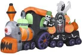 Amazon.com : Animatronic Inflatable 6 1/8 ft Skeleton Train by Gemmy ...