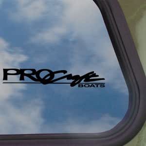 Amazon.com: TRACKER PROCRAFT Black Decal BOAT CRUISER Window Sticker ...