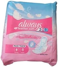 Always Maxi Thick Feather Soft 2 in 1 Long Pads - 8 Pads price in Egypt ...
