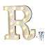 erthome 26 English Alphabet Lights LED Light Up White Plastic Letters ...