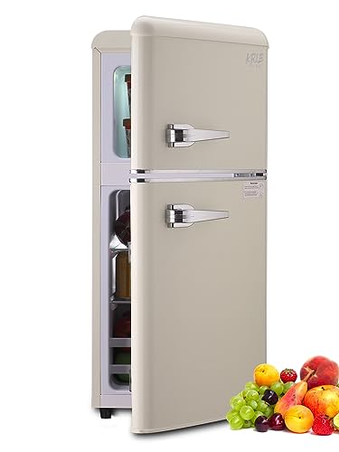 Mua KRIB BLING Retro Refrigerator with Freezer 3.5 Cu.Ft with 7 Level ...