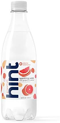 Hint Sparkling Water Grapefruit (Pack of 12), 16.9 Ounce Bottles, Unsweetened Grapefruit-Infused ...