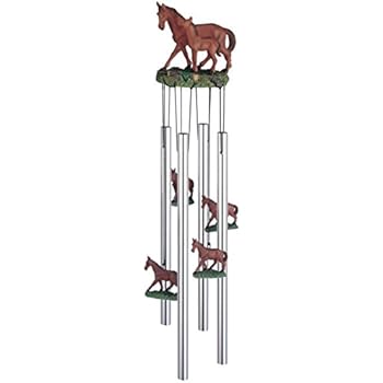 Amazon.com : Sunset Vista Designs Horsing Around Western Wind Chime ...