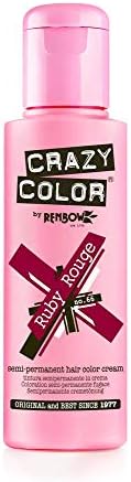 Crazy Color Hair Color Cream Number 66,Ruby Rouge 100 ml price in Saudi Arabia | Amazon Saudi ...