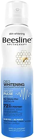 Beesline Whitening Sport Pulse Deodorant, Hair Delaying Effect, 72 ...
