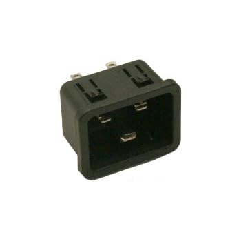Interpower 83030410 IEC 60320 C20 Power Inlet With Solder Tabs, IEC ...