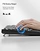 2.4G Wireless Ergonomic Split Keyboard with Pillowed Wrist Rest, USB ...
