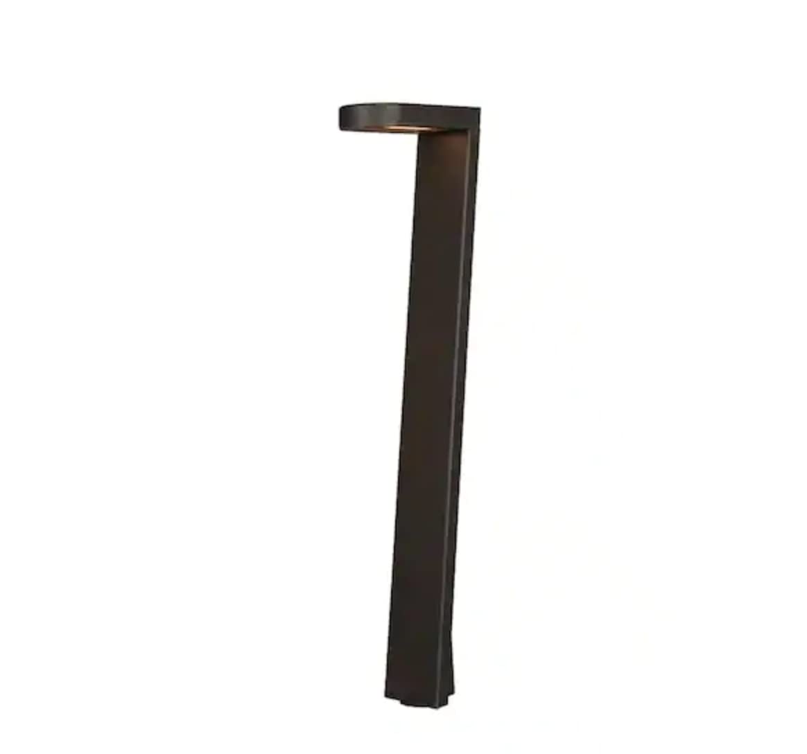 Hampton Bay 9-Watt Millennium Black Outdoor Integrated LED Landscape ...