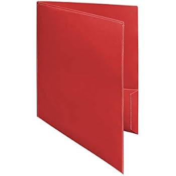 Amazon.com : Ultra Pro - 10 Pack, Red 2-Pocket Folder with Clear ...