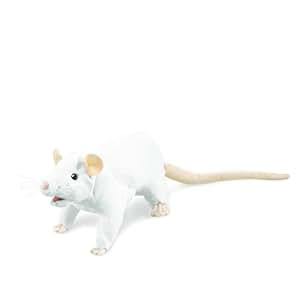 Amazon.com: Folkmanis White Rat Hand Puppet: Toys & Games