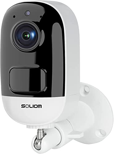 SOLIOM Security Camera Outdoor Wireless Battery Powered,1080P WiFi ...