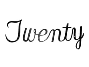 Amazon.com : "Twenty" Cursive Address Number : Address Plaques : Garden ...