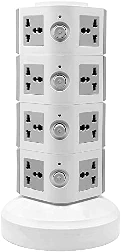 Universal Vertical 220V Multi Socket Tower Extension Electrical Outlet ...