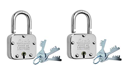 Link ATOOT_40 Double Locking 40mm Steel Lock with Hardened Shackle ...