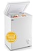 3.5 Cubic Feet Chest Freezer Small Deep Freezers with Removable Storage ...