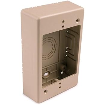 Hellermann Tyton TSRW-JB1 Single Gang Junction Box, 1-1/4" Deep, PVC, White: Electrical Boxes ...