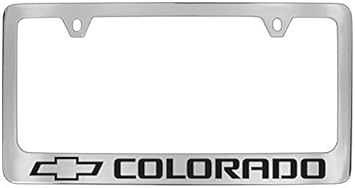 Amazon.com: Chevrolet Colorado Chrome Plated Metal License Plate Frame ...